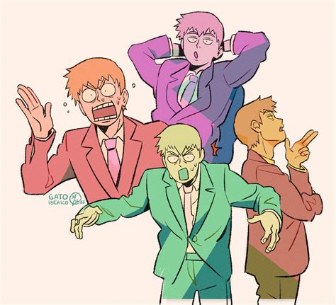 Reigen Arataka Mob Psycho 100 Drawn By Gatoiberico Danbooru