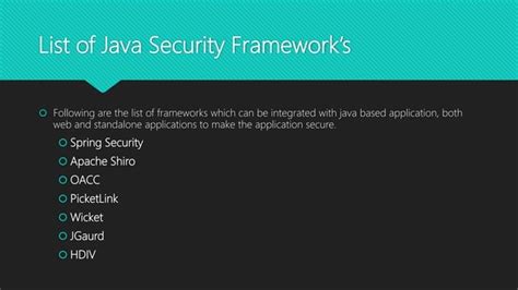 java security framework s ppt