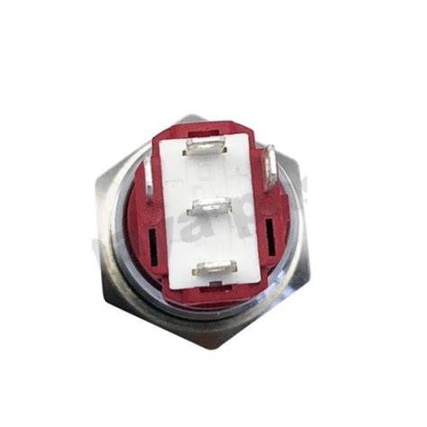Jual Original SAKLAR LED STAINLESS PUSH BOTTON SWITCH ON OFF WATERPROOF V A Mm Shopee