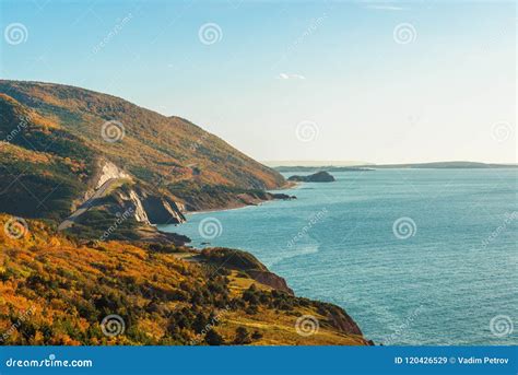 Cabot Trail Scenic View Stock Image Image Of Canadian 120426529