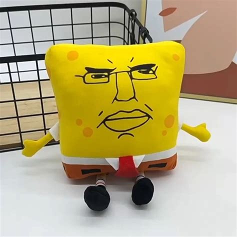 Meme Spongebob Plush Toy 28cm Chudbob Plush Soft Stuffed Doll Funny