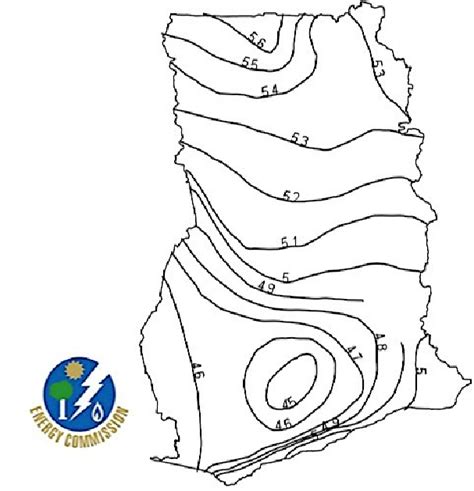 Solar Radiation Map For Ghana Download Scientific Diagram