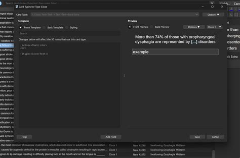 fillable text box not showing when using type cloze text help