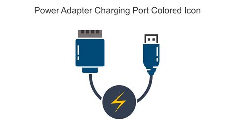 Power Adapter Charging Port Colored Icon In Powerpoint Pptx Png And Editable Eps Format PPT Example