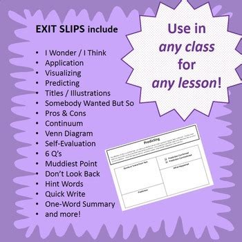 Higher Order Thinking Across The Curriculum Formative Assessment Exit Slips