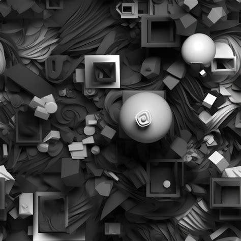 Premium Photo Dark Black Geometric Grid Background Modern Dark Abstract Texture Created With