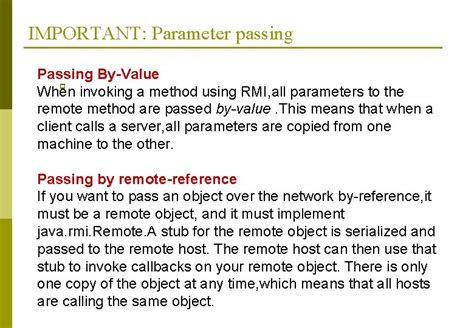 Distributed Objects Remote Method Invokation Conceptual Model Object