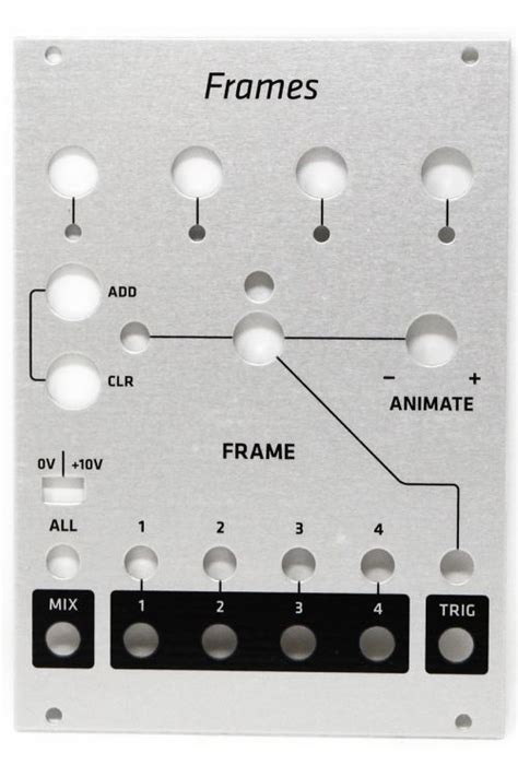 Frames Panel Grayscale Modular Addict Synth Diy