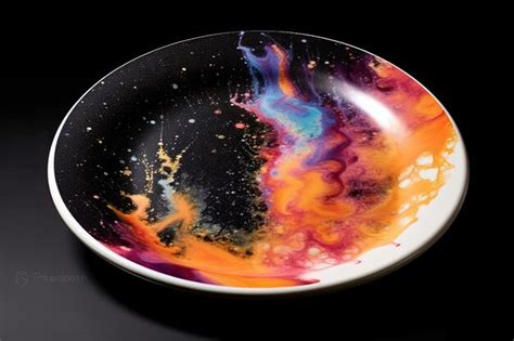 Premium Ai Image Marvelous Illustration Of Universe On A Black Plate