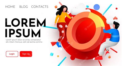 Premium Vector People Interacting With Charts And Analysing Statistics