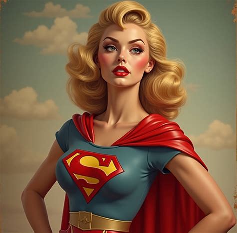 1940s Supergirl Pinup 00001 By Elodtrebor On Deviantart