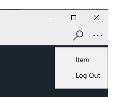 C UWP AppBarButton MenuFlyout Remove Top Margin Stack Overflow