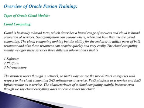 Ppt Oracle Fusion Training Ppt Online Powerpoint Presentation Free Download Id