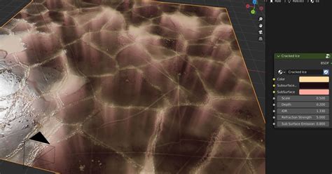 Cracked Ice Shader In Blender Free 3d Model Cgtrader