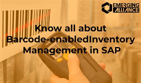 Know All About Barcode Enabled Inventory Management In Sap