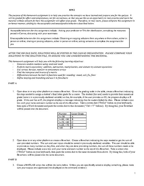 Programming Homework HW The Purpose Of This Homework Assignment Is To Help You Practice
