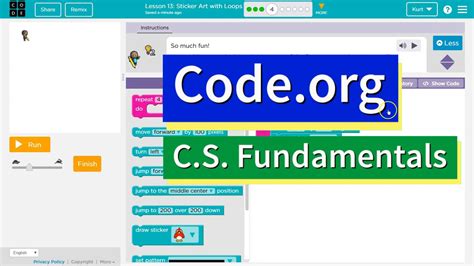 Code Org Express Lesson Mini Project Sticker Art Answers Explained Course C Lesson