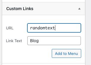 How To Add A Menu Item With No In WordPress