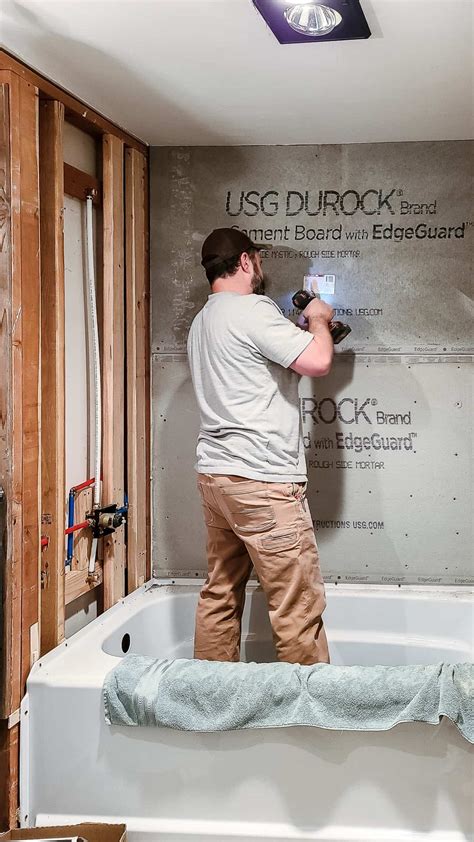 How To Install Durock Cement Board Making Manzanita