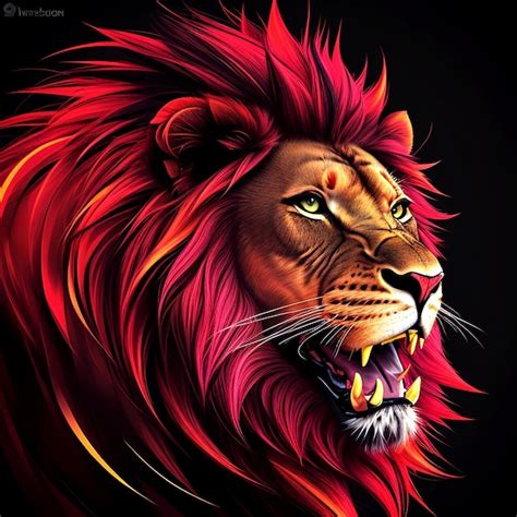 Premium Vector Lion Head Vector
