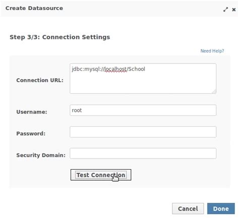 Creating Mysql Datasource In Wildfly 8 Tutorialsjoint