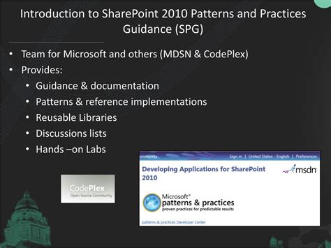 Sharepoint 2010 Patterns And Practices Ppt Video Online Download