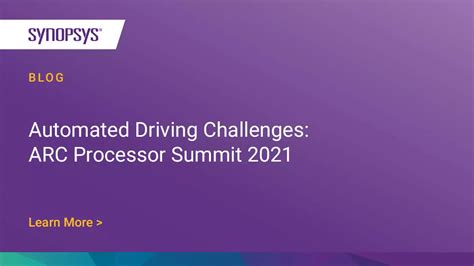 Top 5 Challenges To Achieve High Level Automated Driving Synopsys Blog