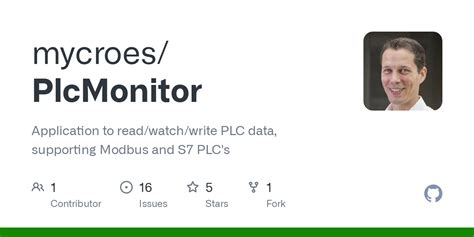 Github Mycroesplcmonitor Application To Readwatchwrite Plc Data Supporting Modbus And S7