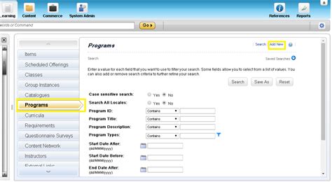 Setting Up Programs In The Lms Sap Community