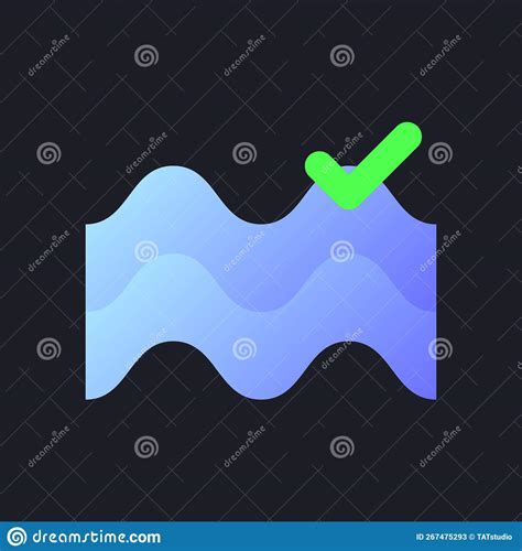 float effect applying flat gradient fill ui icon for dark theme stock