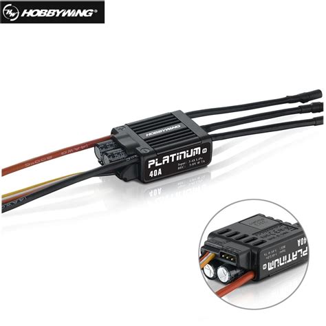Hobbywing Platinum 40a V4 Esc Rc 헬리콥터 고정 날개 드론 Fpv 멀티 로터 드론용 브러시리스 전