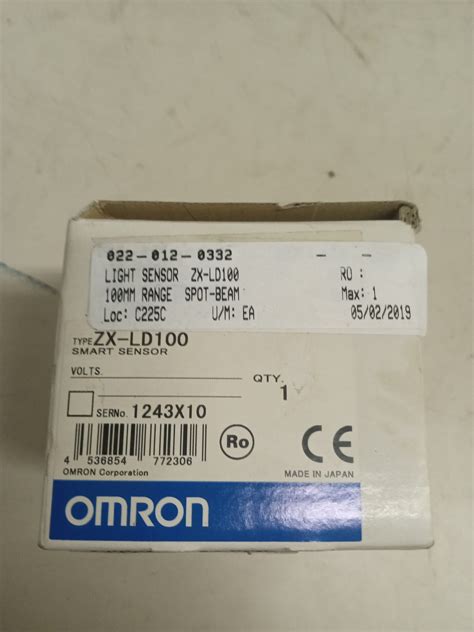 Omron Zx Ld100 Smart Sensor Mfgpartsplus