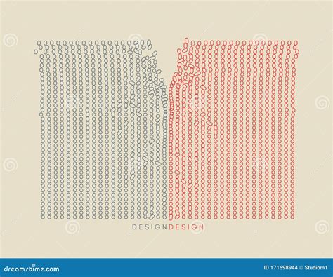 Irregular Array Or Matrix Of Random Ovals Background Breaking Down