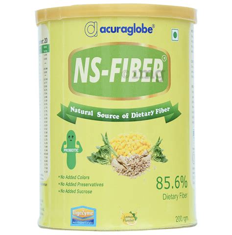 Acuraglobe Ns Fiber Lemon Buy Tin Of 200 0 Gm Powder At Best Price In