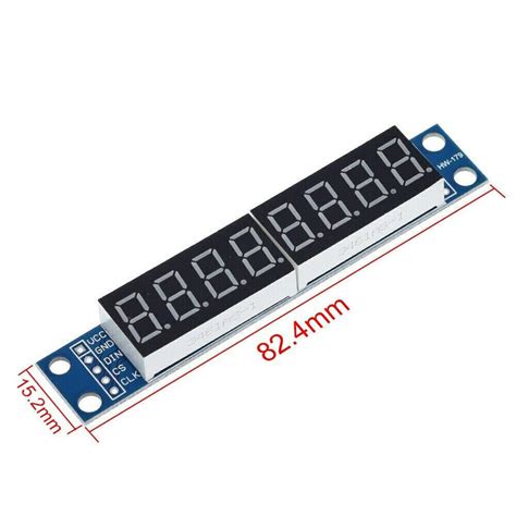 Max7219 Led Dot Matrix 8 Digit Digital Tube Display Ubuy India