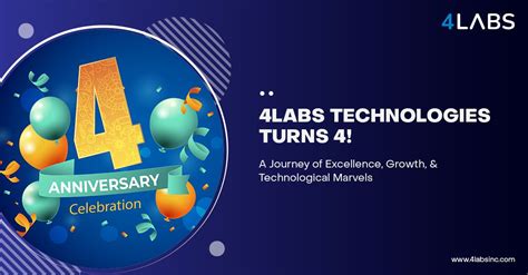 4labsanniversary Turning4 Innovationmilestone 4labs Technologies
