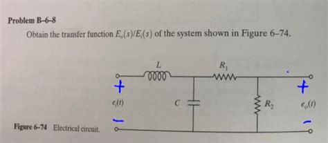 Solved Obtain The Transfer Function Eoseis Of The