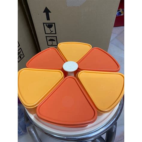 Tupperware Modular Set Rotating Tray Bowl Shopee Malaysia