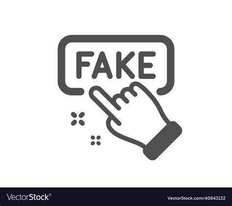 Fake Information Icon Propaganda Conspiracy Sign Vector Image