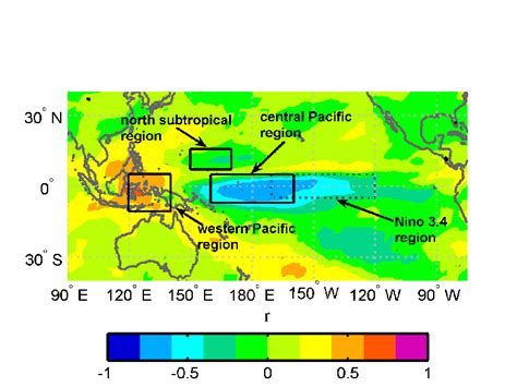 Geographical Distribution Of Correlation Coefficient Between Dsr A And