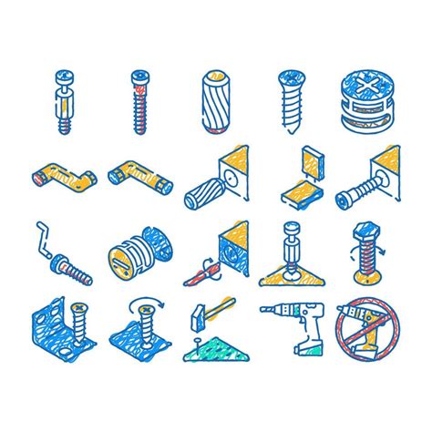 Assembly Instruction Furniture Icon Hand Drawn 49817809 Vector Art At