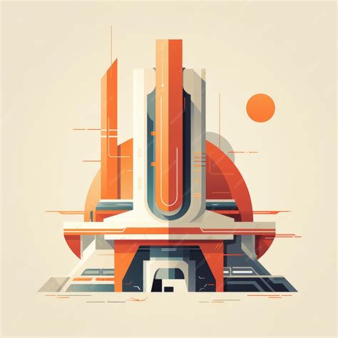 Premium Ai Image A Futuristic Oasis Exploring A Simple Scifi