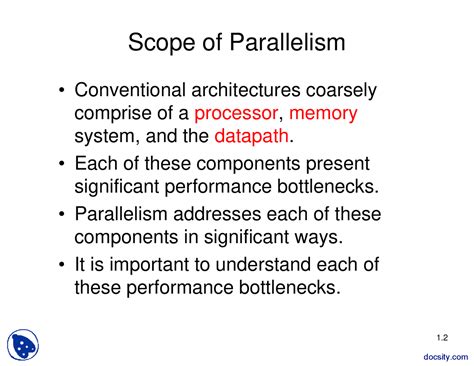 Scope Of Parallelism Parallel Processing Lecture Slides Docsity