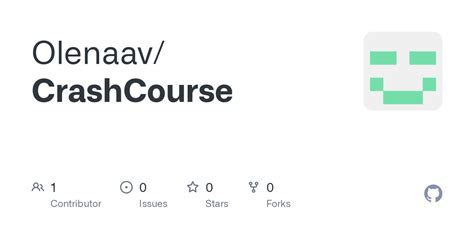 Github Olenaavcrashcourse