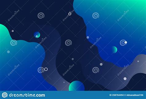 liquid shapes and forms blobs with gradient color flat cartoon