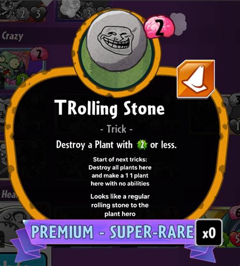 A little bit of trolling and tomfoolery. : r/PvZHeroes