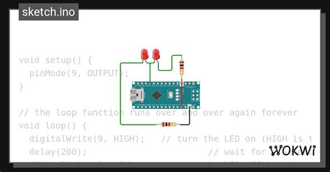 LED Blinker Wokwi ESP STM Arduino Simulator