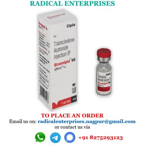 Triamcinolone Acetonide 40mg Injection At ₹ 80 Piece Triamcinolone Hexacetonide Injectable