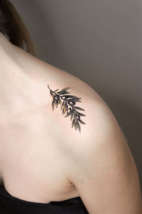 Тату на ключице Тату веточка оливы на ключице для девушек 100 эскизы тату … Вдохновляющие