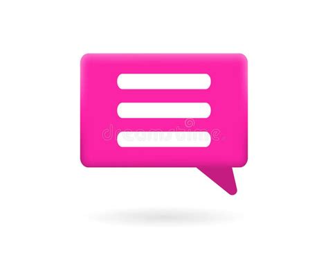 3d Speech Bubbles Chatting Box Message Box Stock Illustration